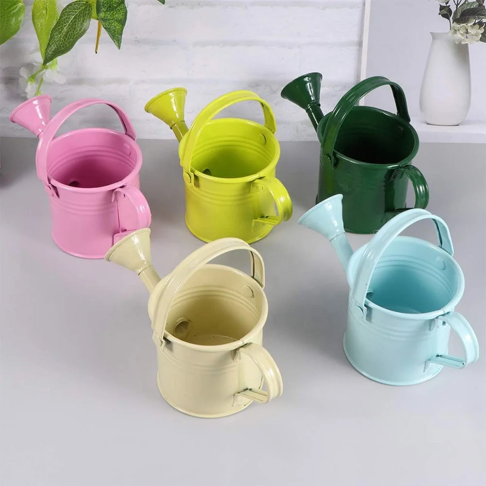 Decorative Watering Bucket Metal Kids Watering Can Small Garden Water ...