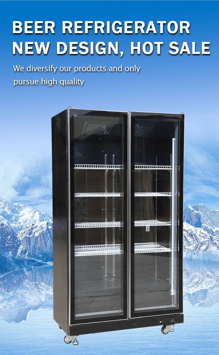 Soda Beverage Juice Chiller Beer bar Display Fridge Wine Cooler ...