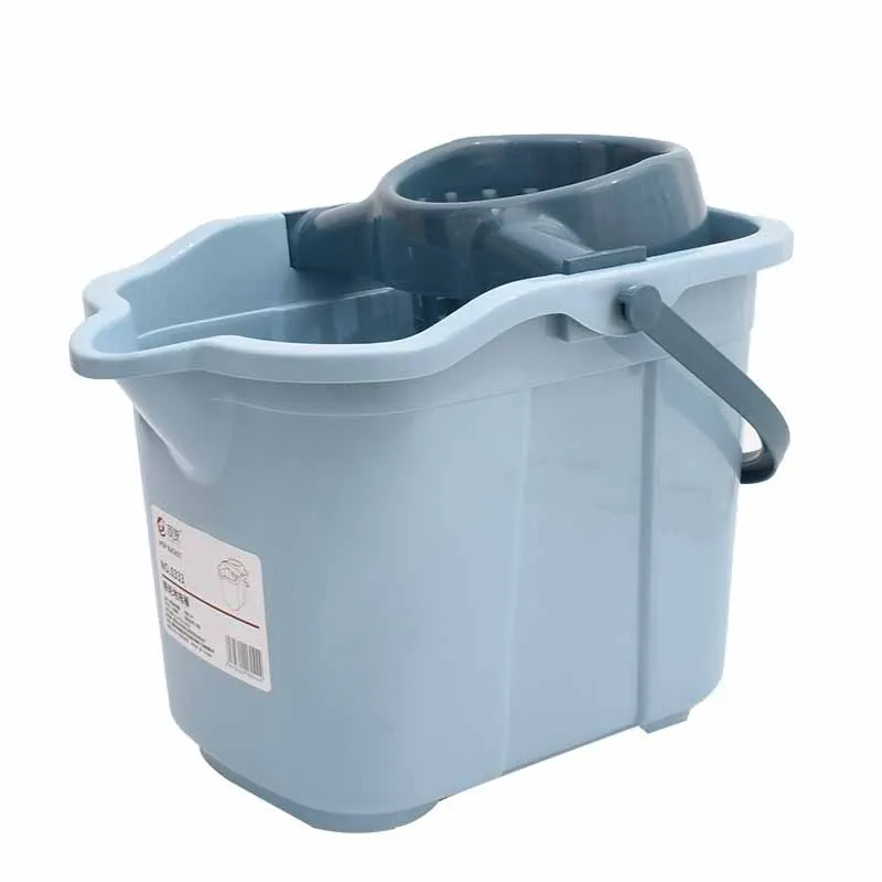 Household Cleaning Floor Tools Plastic Wringer Mop Bucket With Wheels ...