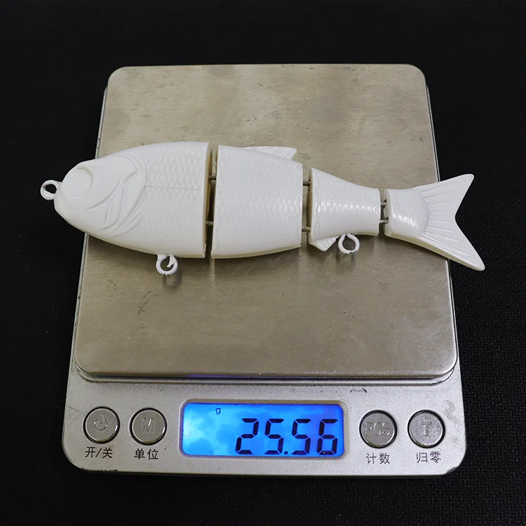 11.5 cm 26.5g 4 Segmented Metal Jointed Fishing Lure Baby Fish Lure ...