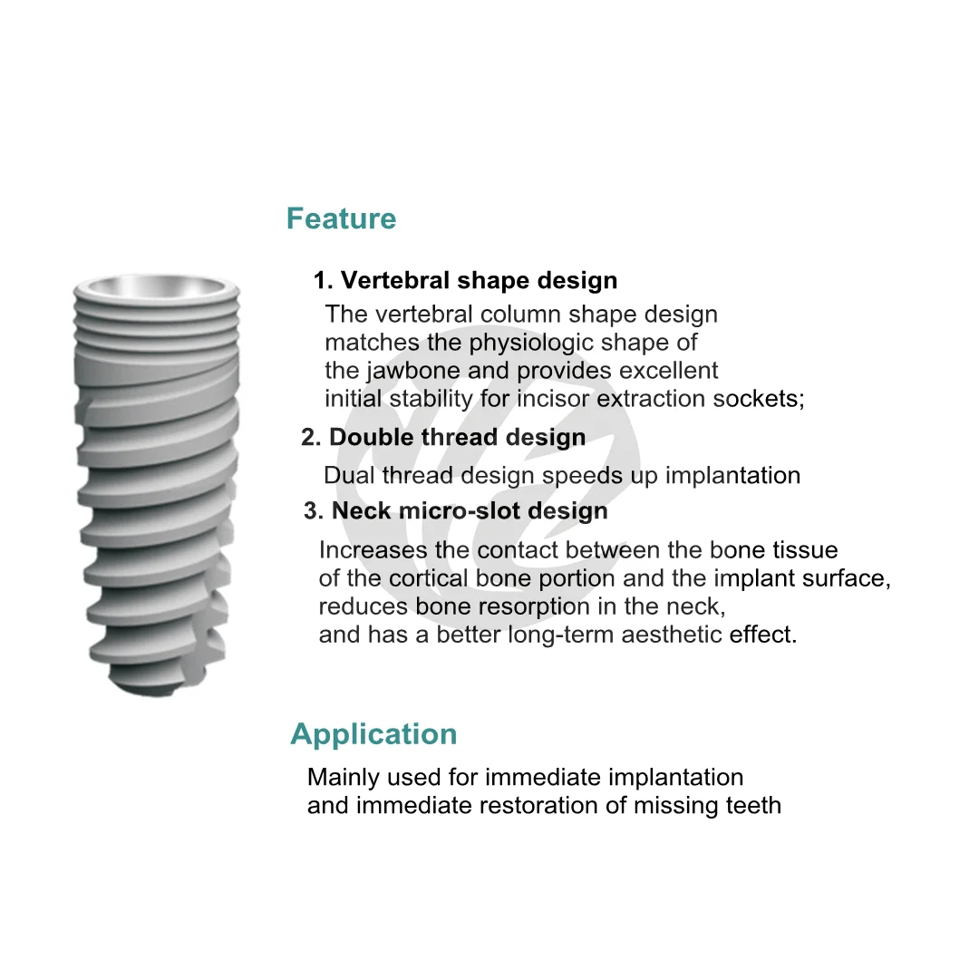 Titanium Dental Implant Fixture Bone Level Dental Implant Screw - Buy ...