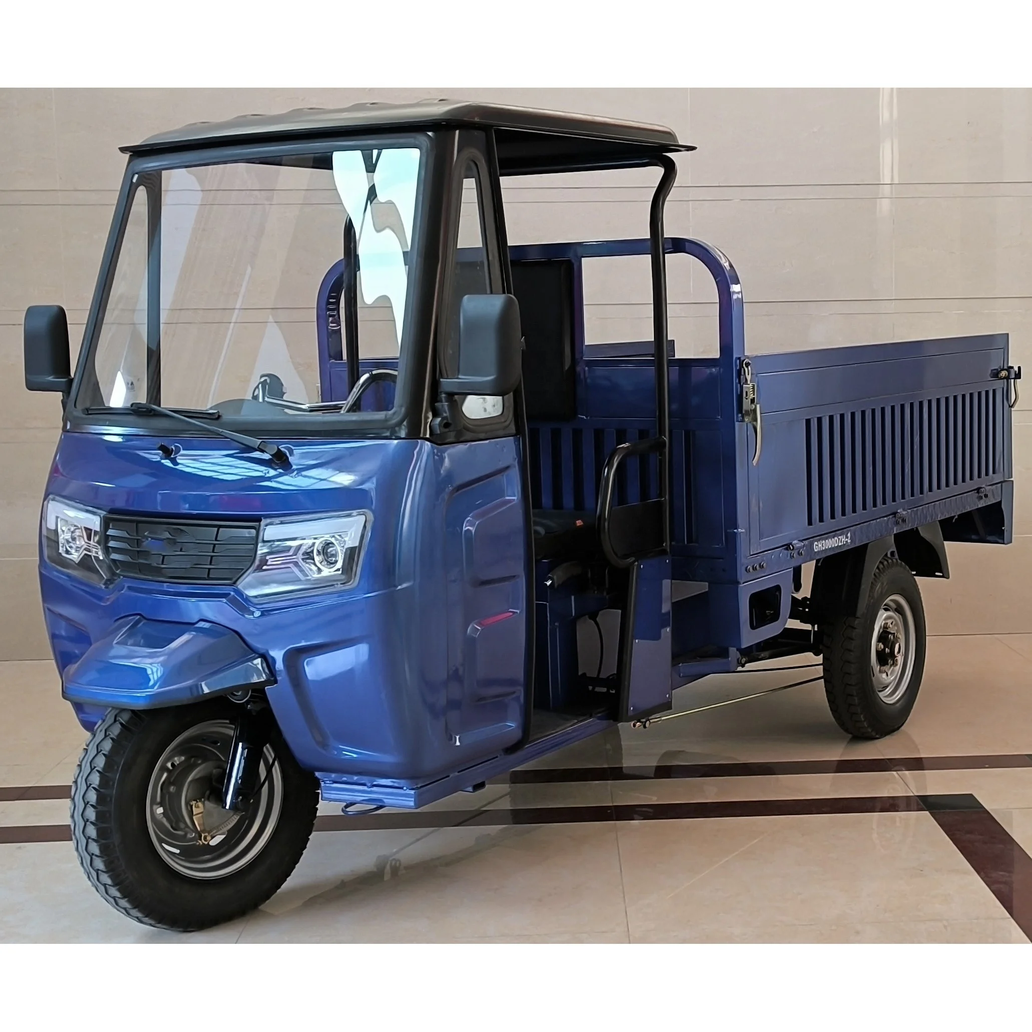 3 Wheel Gasoline Cargo Motorized Tricycles Bike de carga / Egypt Rear ...