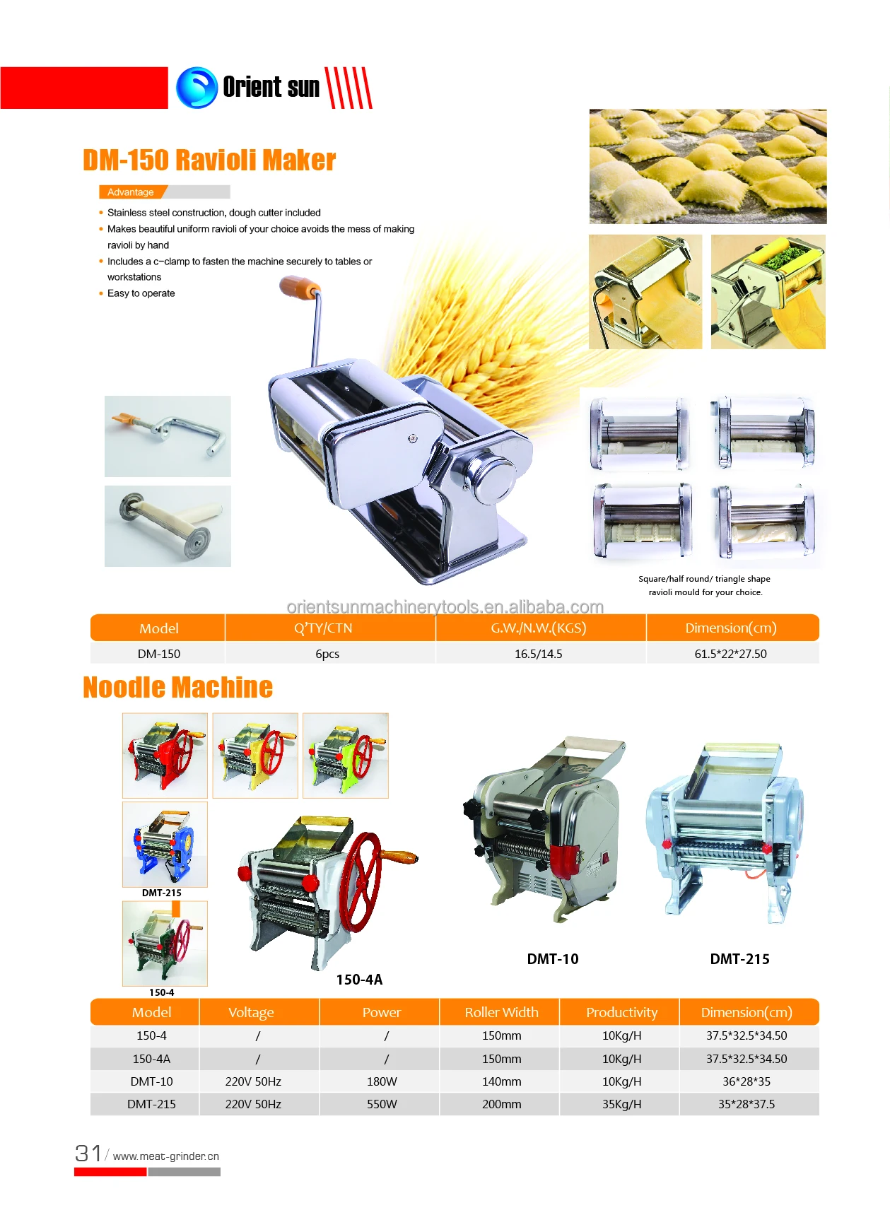Manual Chinese Noodle Pasta Making Machine - Efficient & Durable