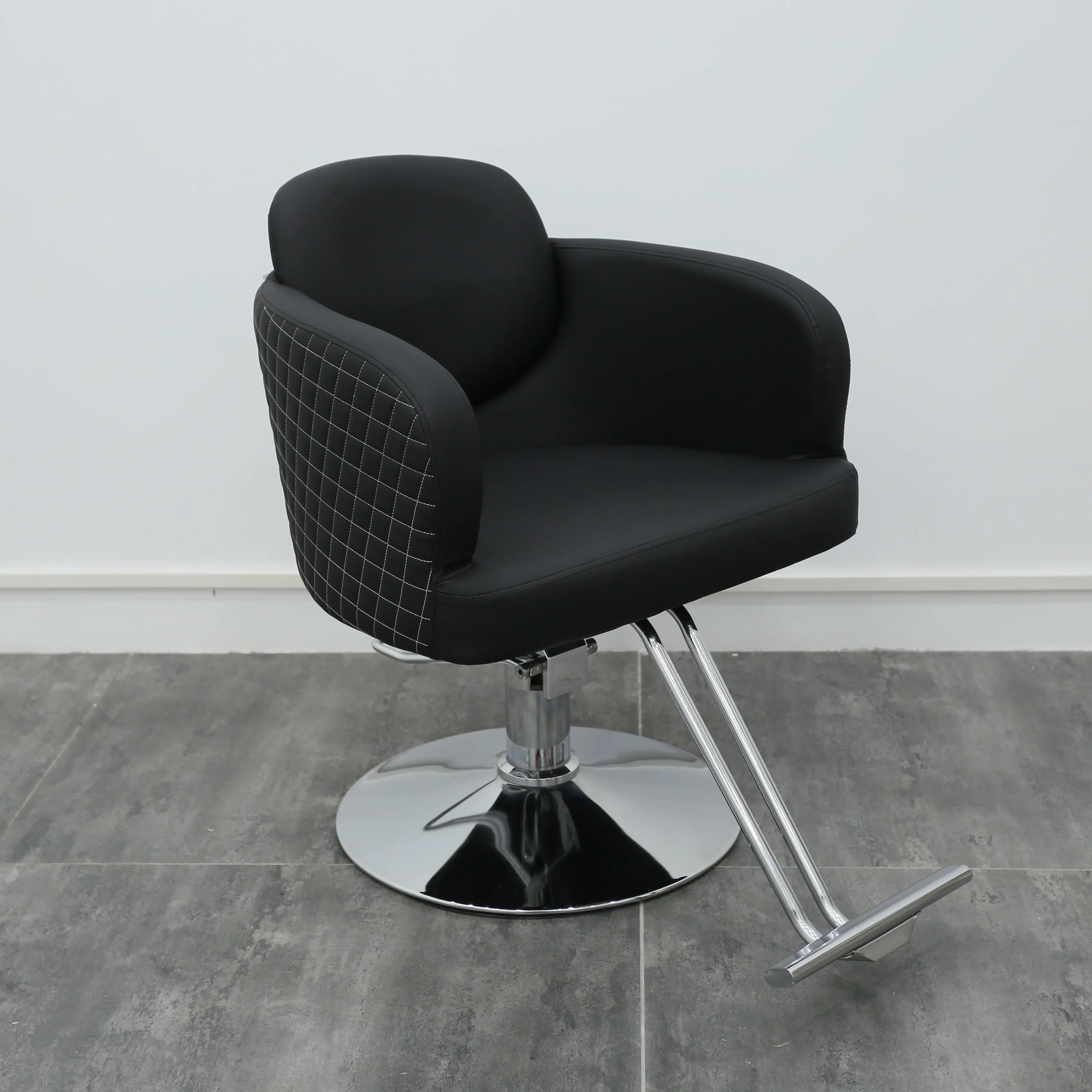 Factory supply furniture salon barber hair chair modern stainless steel ...