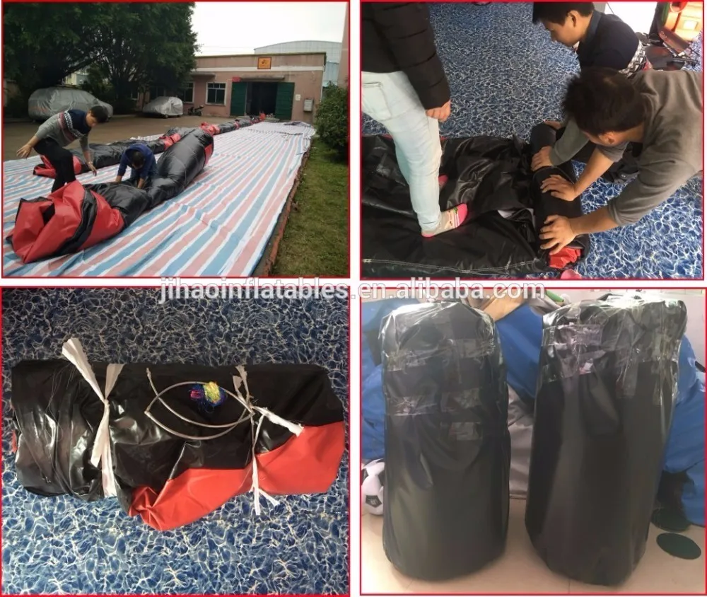 Inflatable Water Totter Aqua Water Slides Rockers Floating Climbing ...