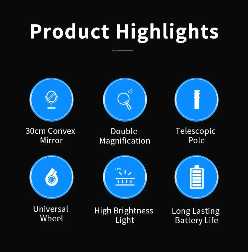 MCD-V5 Portable under Chassis Security Search Mirror for Car