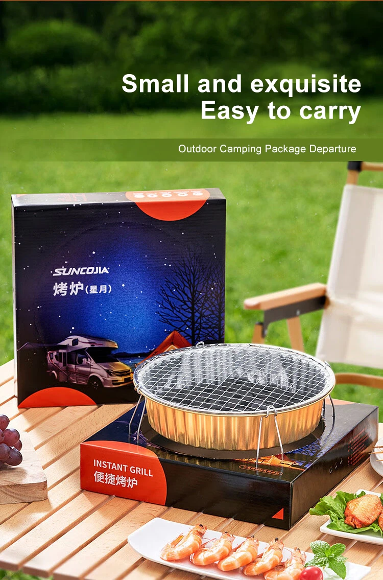 Disposable Takeaway Smoker Portable Charcoal With Built In Bbq Grills ...