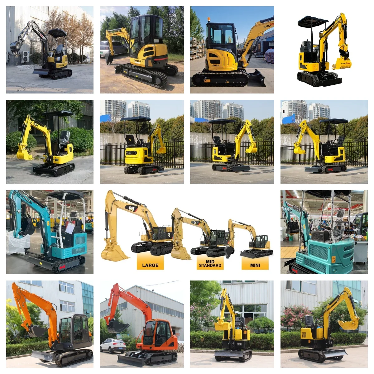 High Quality Mini Excavator Multifunctional Crawler Excavator 0.8 Tons ...