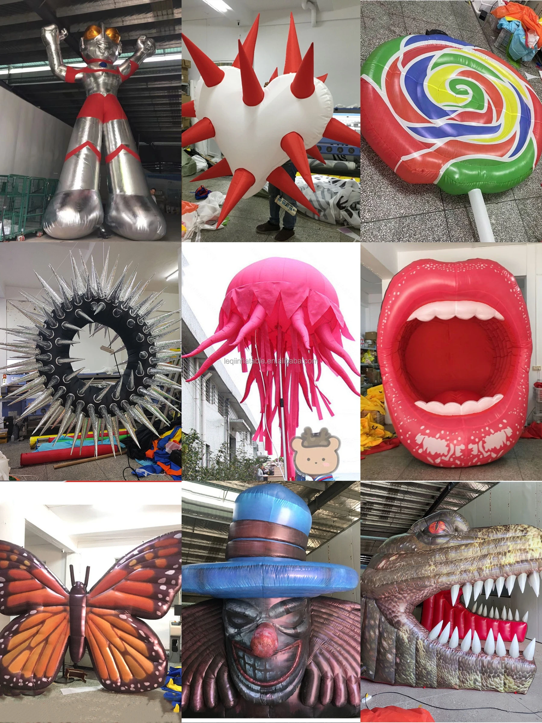 Giant Outdoor Inflatable tiger Head Tunnel Animals Inflatable Entrance ...