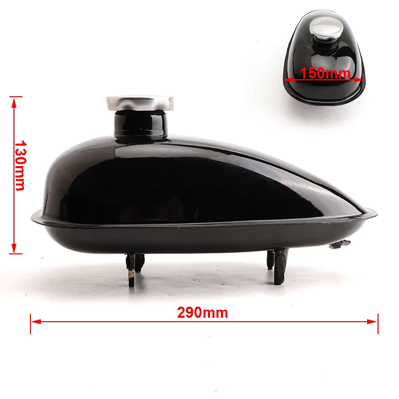 Motorized Bicycle 2l Fuel Gas Tank With Cap For Honda Yamaha 49cc 66cc ...