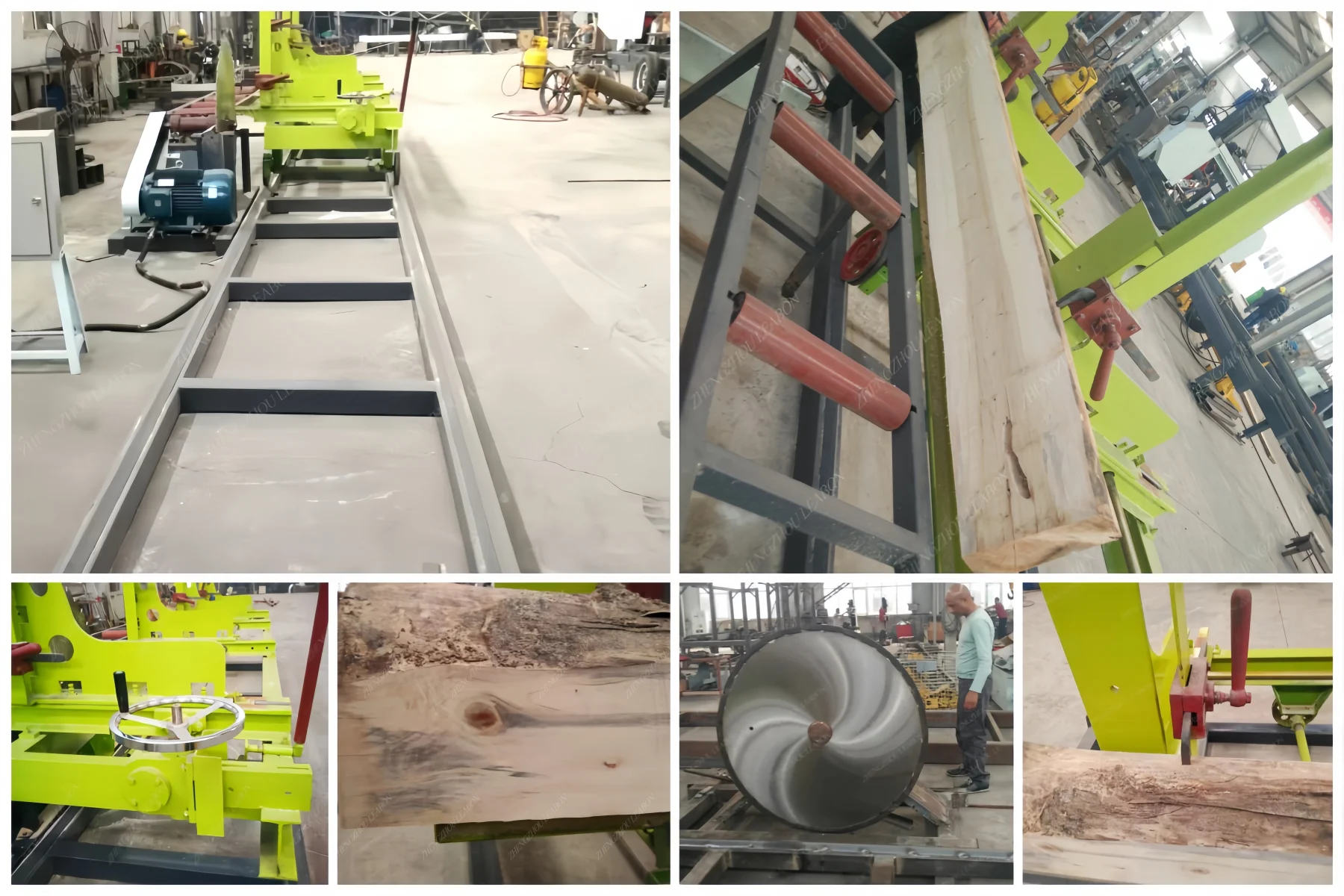 Wood Sawmill Machine Electric Round Log Horizontal Circle Sawmill