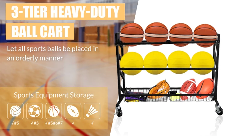 Jh-mech Basketball Display Rack For Gym School Club Lockable Design ...