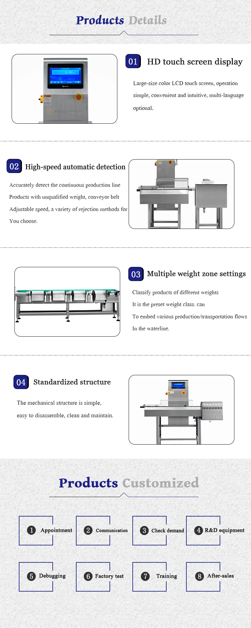 4 Level 5 Sorting Alarm Checkweigher - Precision & Efficiency