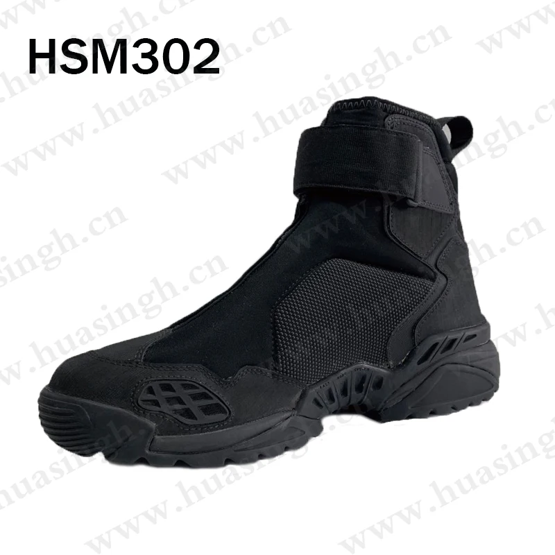 Zh,Front Zipper Design Summer Tactical Boots With Magic Tape Shockproof ...