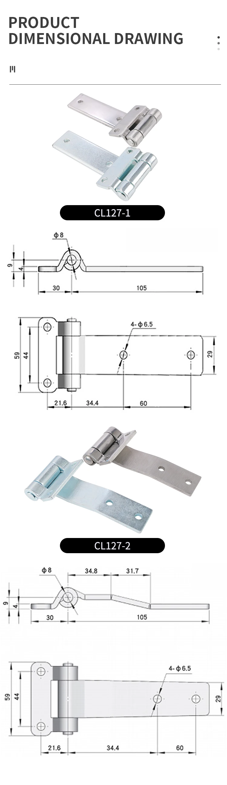 Stainless Steel Door Hinge Toolbox Hinge Truck And Trailer Door Hinge ...