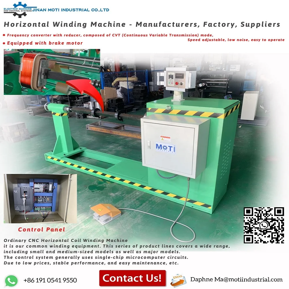Horizontal Transformer Coil Winding Machine - Buy Semi-mechanical Coil Winding Machine ...