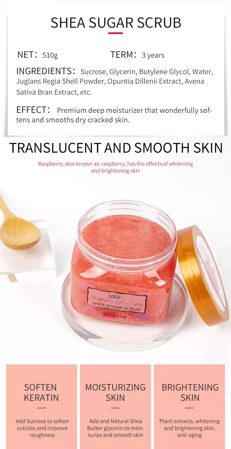 Wholesale Oem Package Fruit Natural Coffee Salt Body Scrub Lightening ...