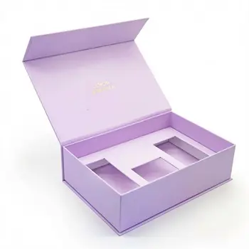 Custom Foil Printing Logo Luxury Folding Magnetic Lid Gift Box Planner ...