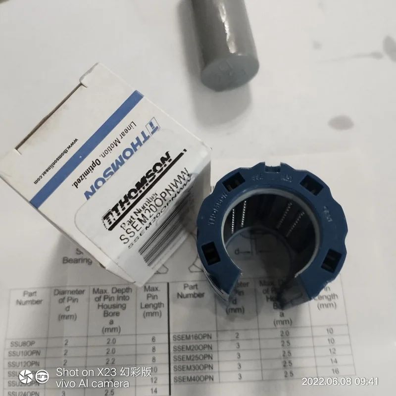 Original THOMSON Super Linear Ball Bearing SSEM20 SSEM20OPN SSEM20OPNW ...