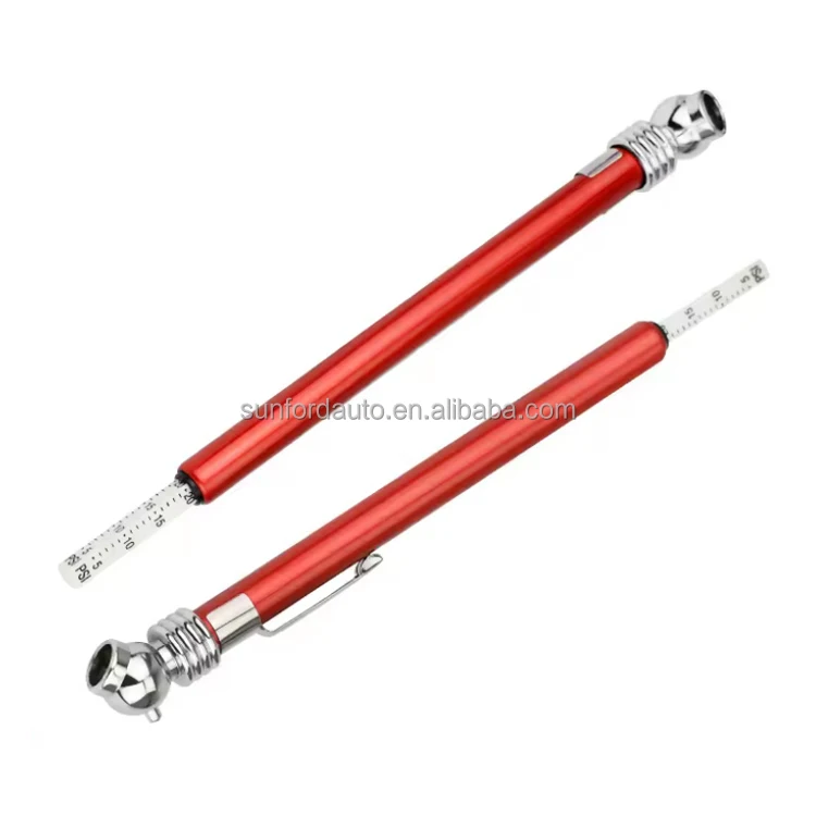 Meter Tyre Air Gauge Pen Style 10-100 Psi Pencil Ruler Tire Pressure ...