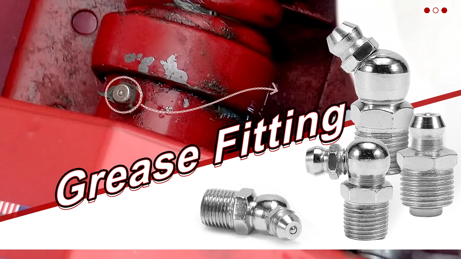 45/90 Degree Grease Gun Accessories Straight Type Grease Nipple ...