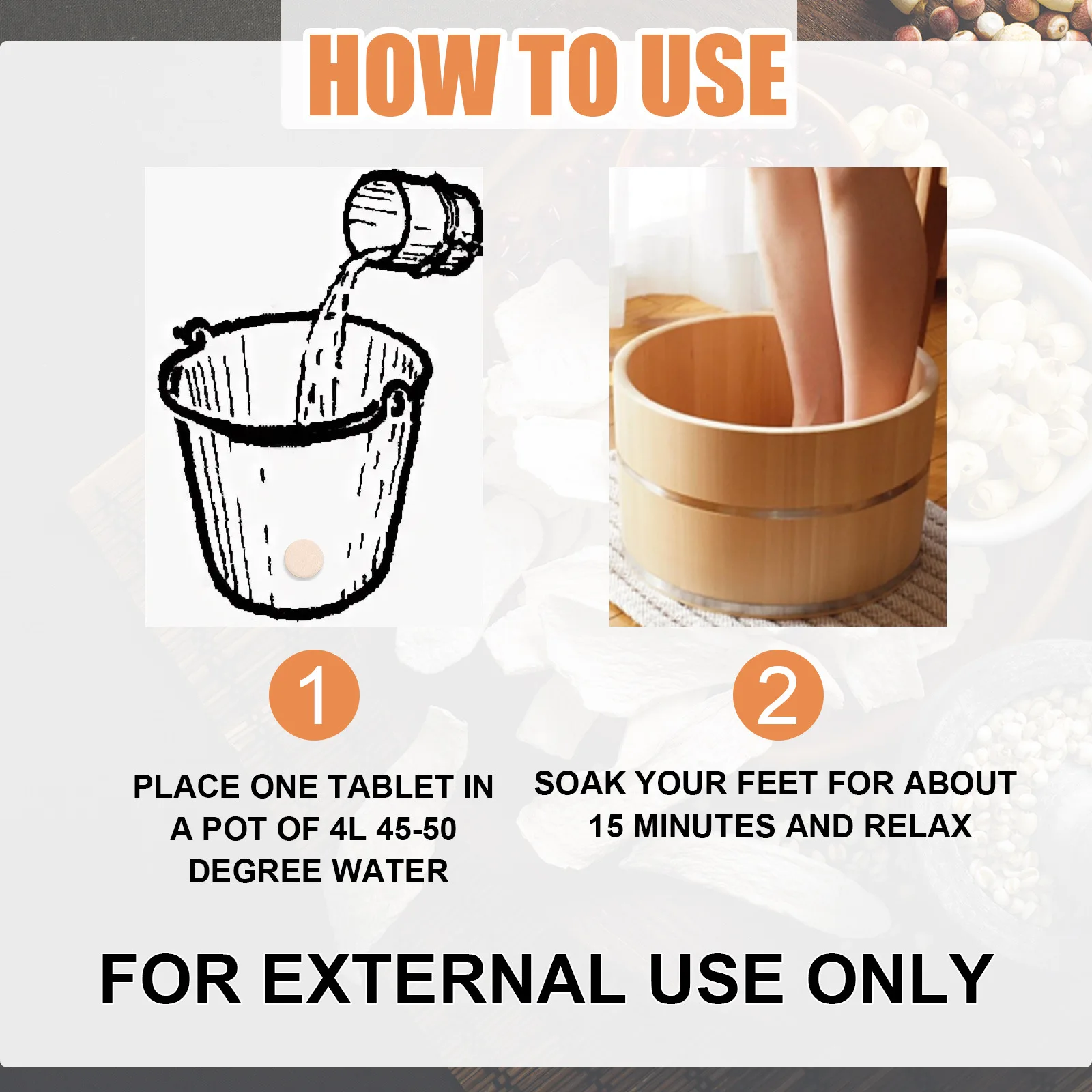 Eelhoe Ginger Anti-fungal Peeling Foot Soak Effervescent Tablets Foot ...