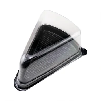 Food Packaging Sandwich Bakery Cake Slice Containers Clear Plastic ...