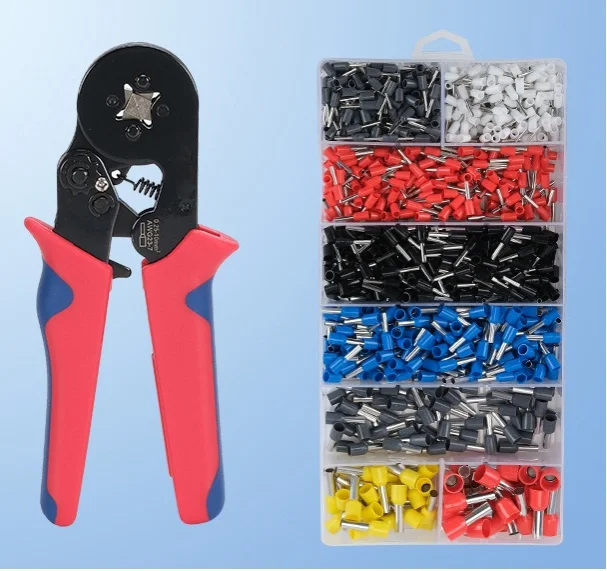 Wire Crimping Tool Kit Crimper Plier Set With 1200pcs Wire Terminals ...