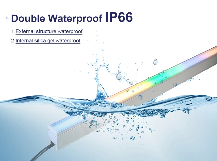 LNJAMI IP66 Waterproof 12W RGB Facade Lighting LED Outdoor Linear Light ...