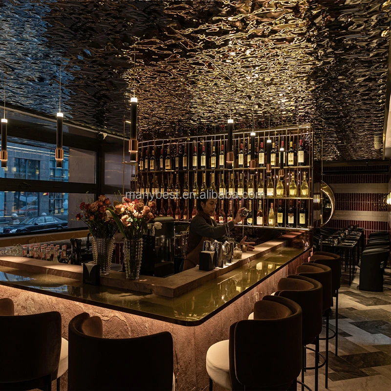 Stainless Steel Mirrored Ceiling Panels for Luxury Hotels