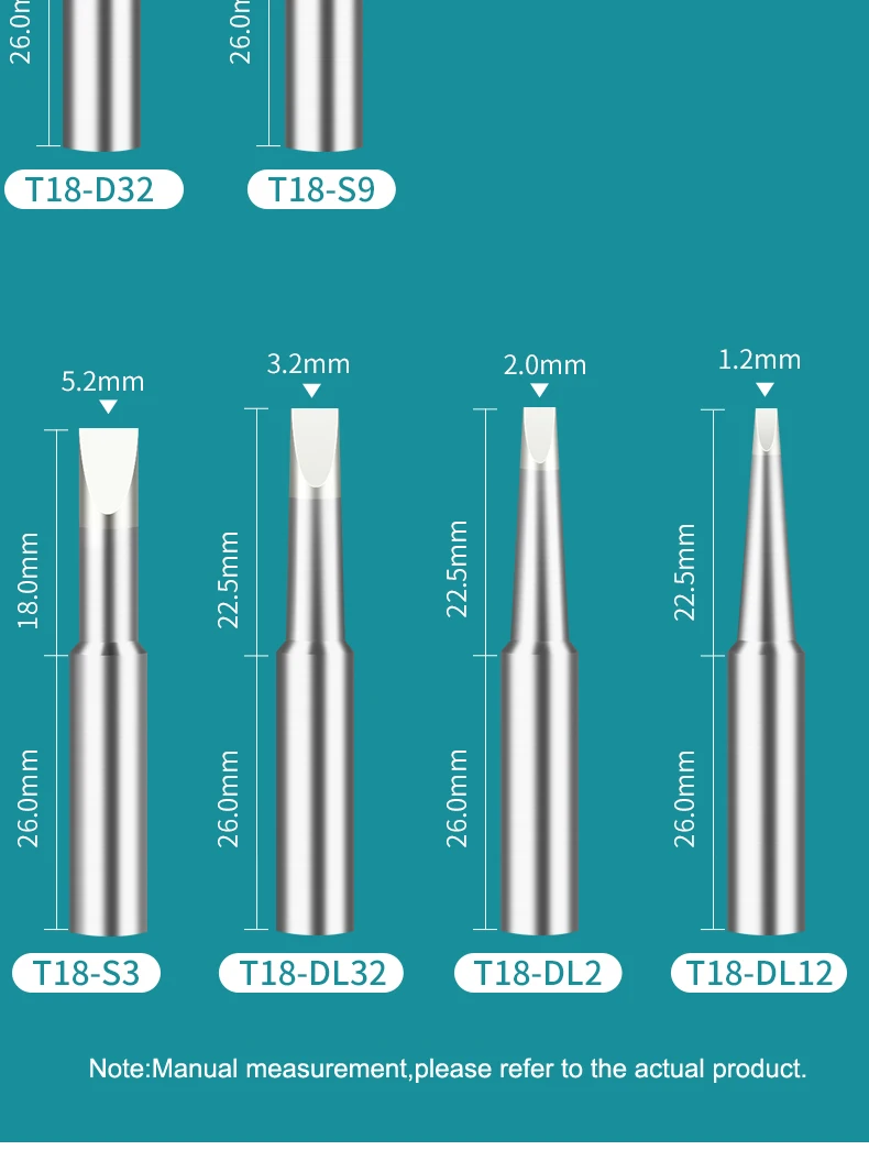 Fx-888d Soldering Tip T18-c2 Soldering Bit For Fx-8801/fx-8802/fx-8803 ...