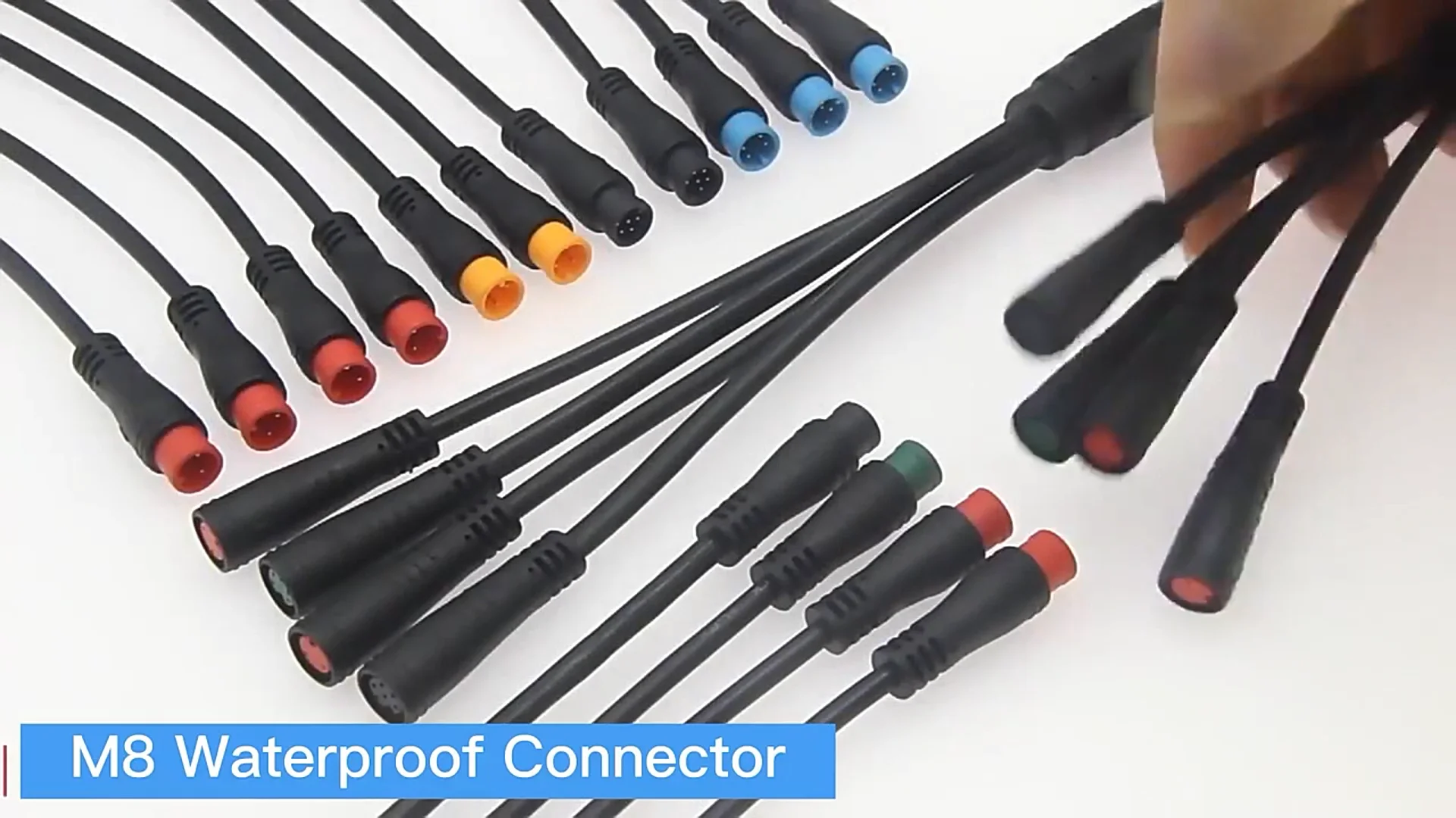 Factory Male Or Female 3 Pin Connector Waterproof Ip65 M8 Electric Bike ...