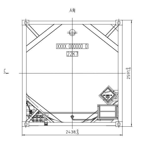 20 Foot ISO Tank Container for Liquid Gas Storage & Transport