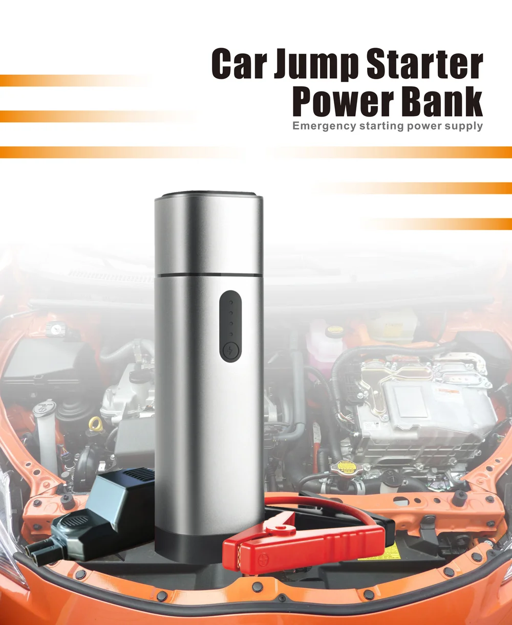 "12V Truck Jump Starter with Built-in Flashlight & Power Bank-800A ...