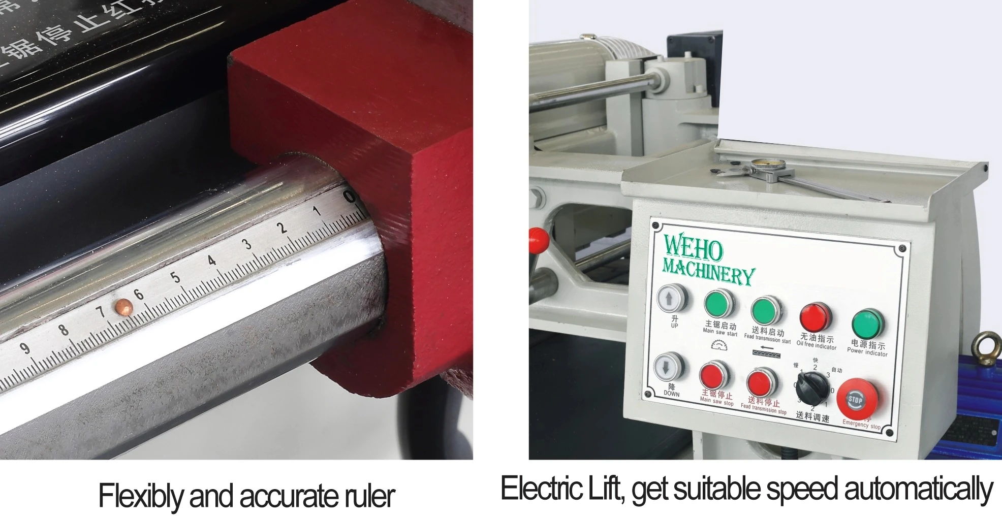 WEHO Industrial Rip Saw - Precision Wood Cutting Machine