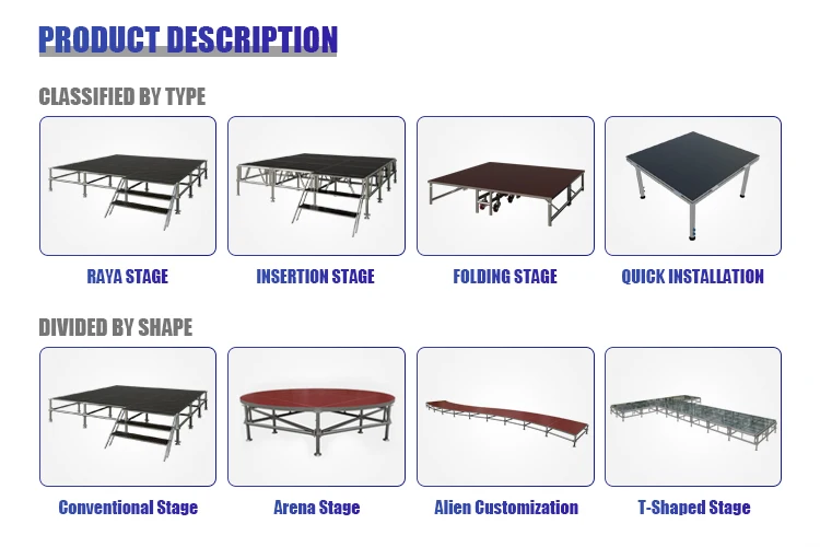 Aluminum Stage Structure with Plywood Backdrop Design