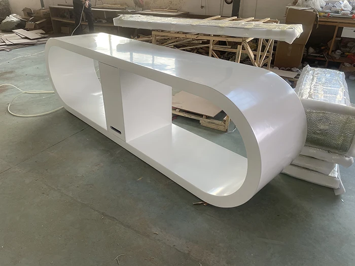 Custom Made Office Table Design Small Curved Office Table Working Table ...
