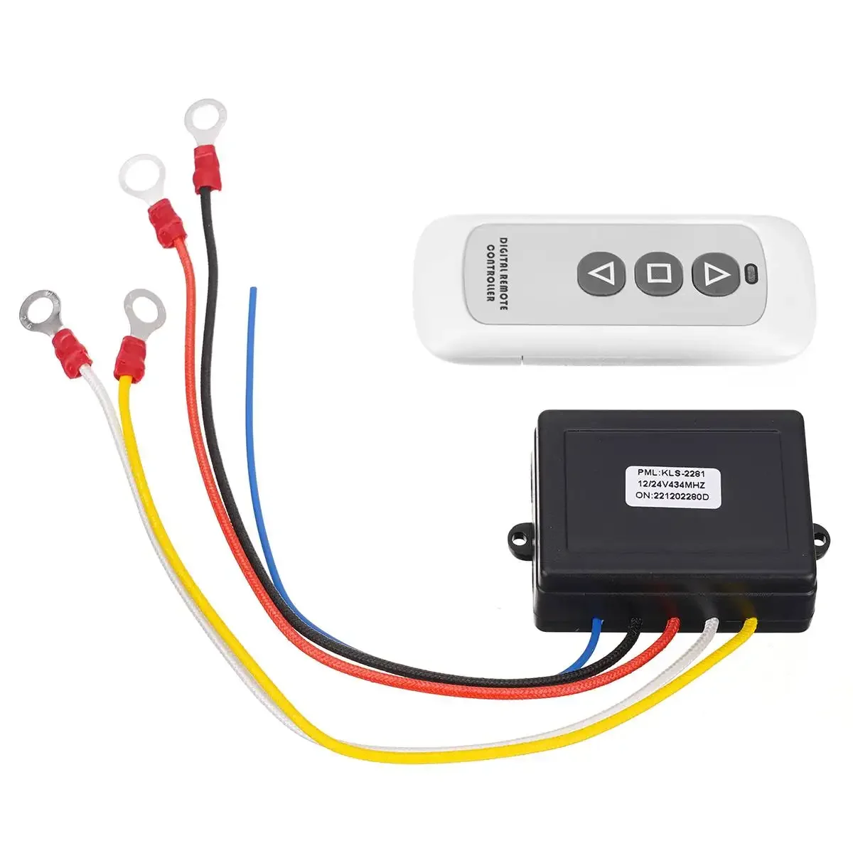24v 12v Recovery Wireless Electric Digital Winch Remote Control For ...