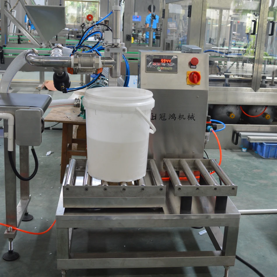 Single Head Semi Automatic Paint Bucket Filling Machine