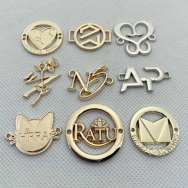 Neostar Zinc Alloy Custom Clothing Brand Logo Engraved Gold Metal Tag ...