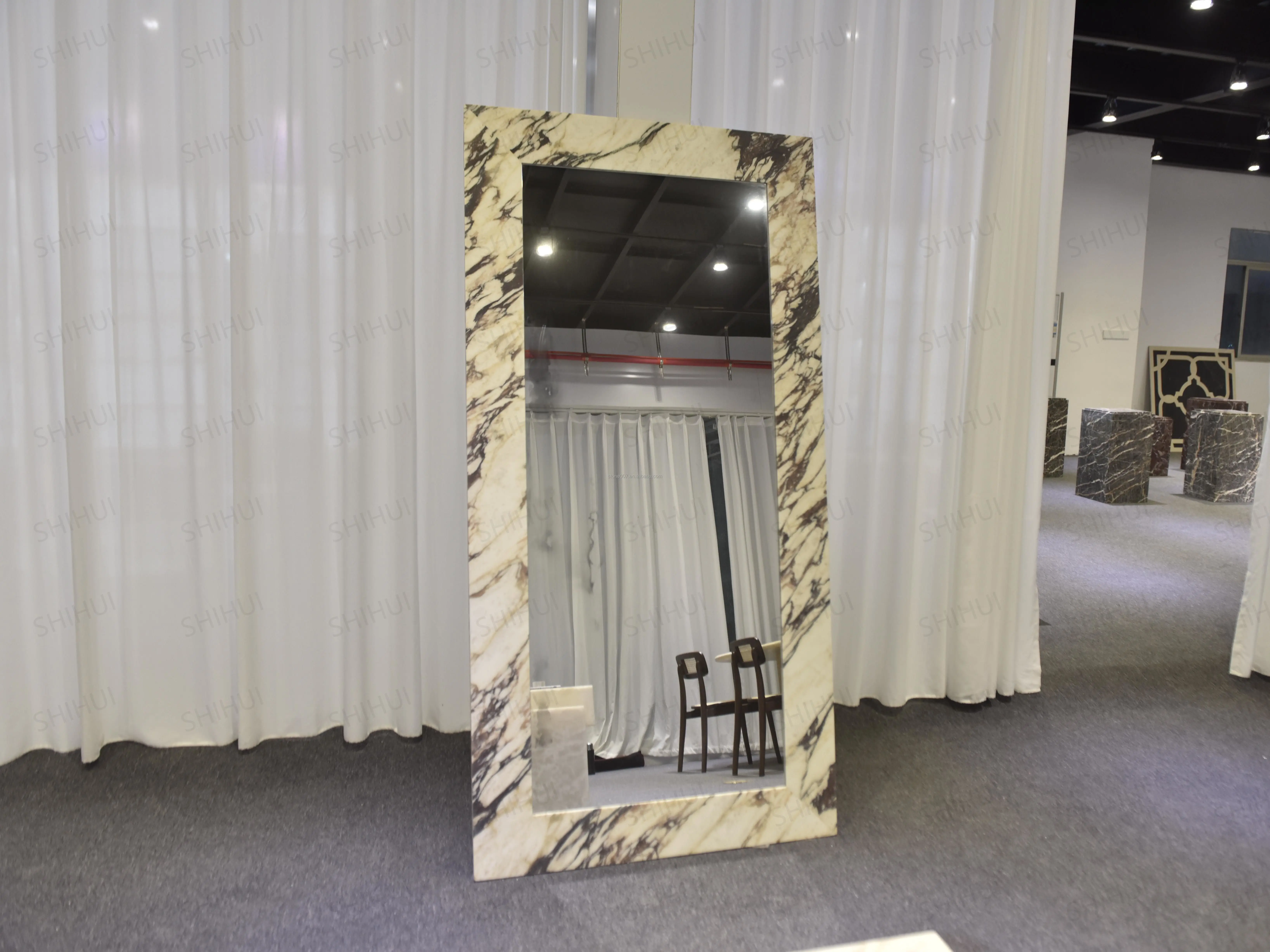 SH STONE Calacatta Viola Marble Custom Full Body Length Dressing Mirror ...