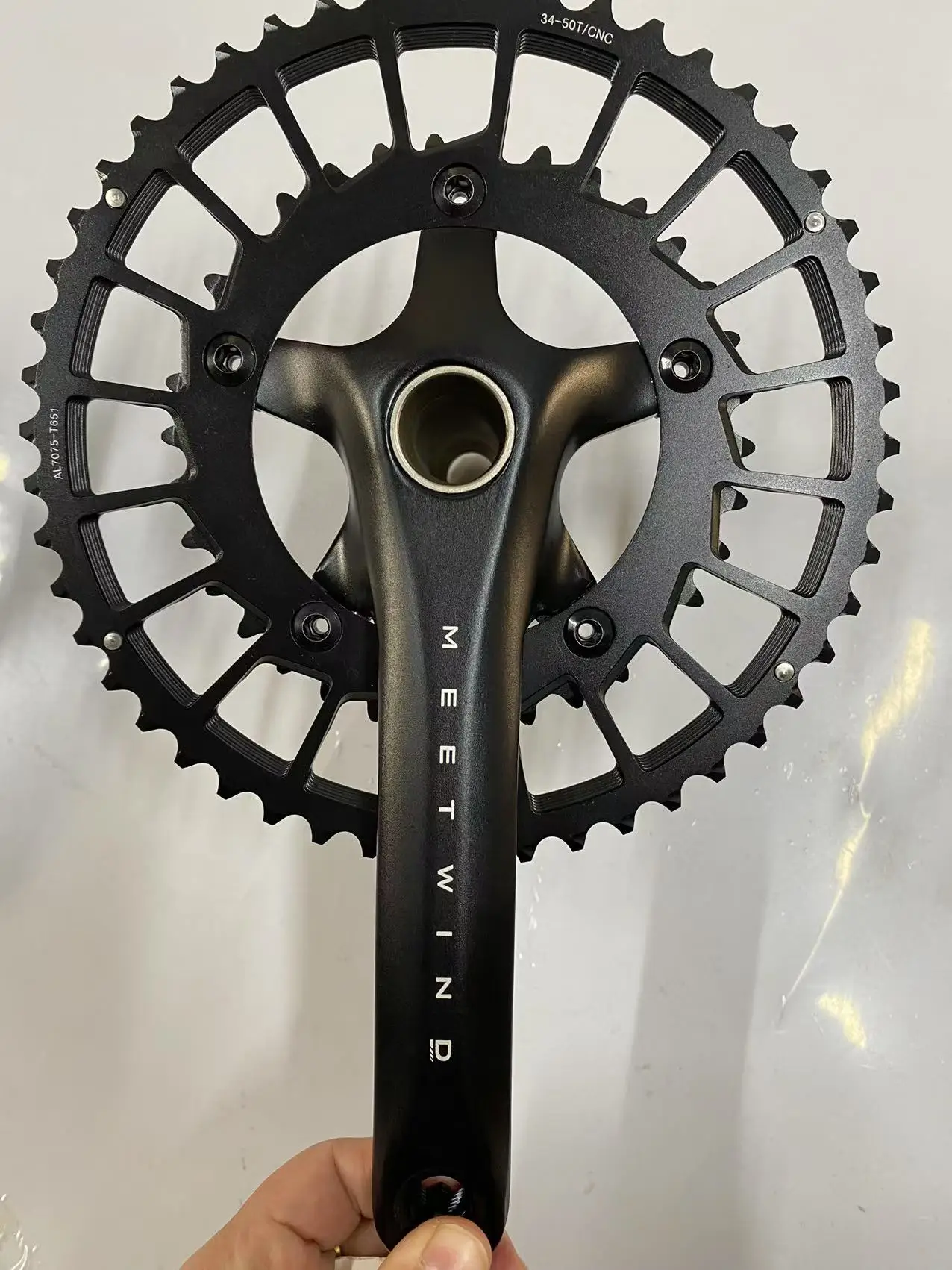 Road Bike Crank BCD110 Hollow Double Disc 9-12 Speed Folding Bike Crank ...