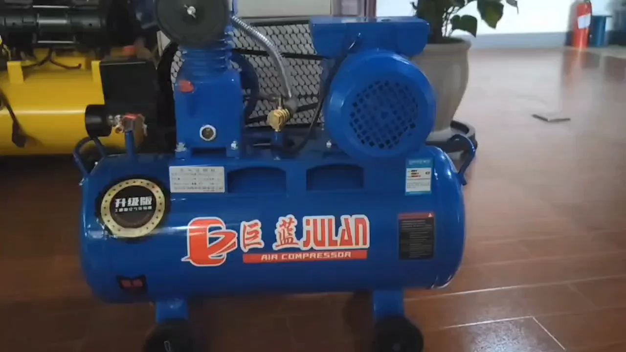 High Quality 2200w 3hp 65l 80l 100l 8bar Piston Belt Driven Air Compressors With Aluminum Shell ...