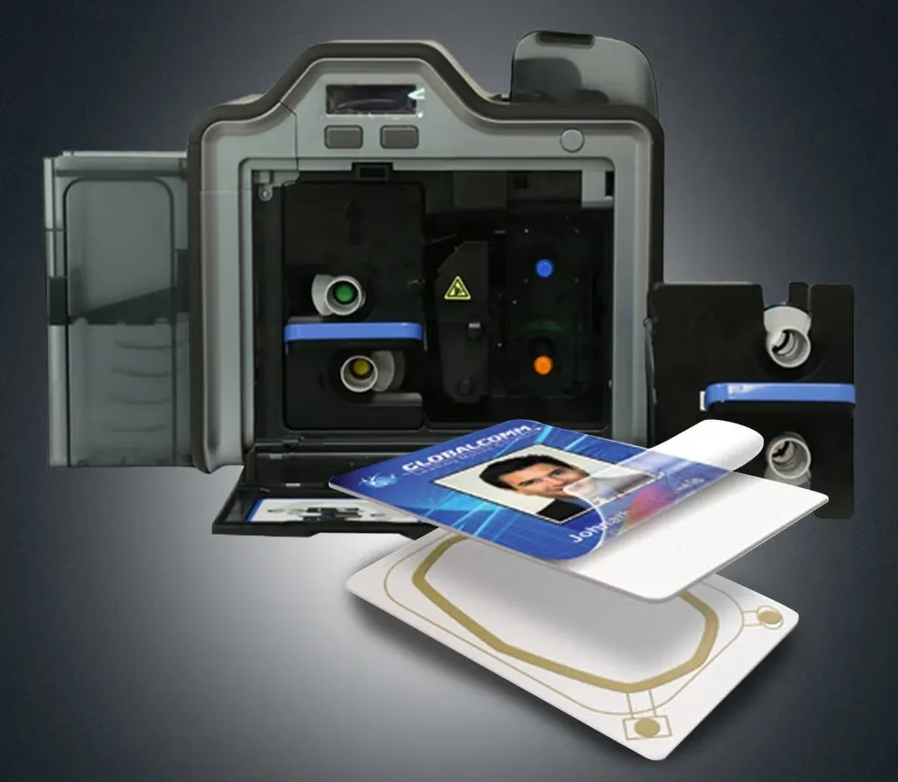 Original Hid Fargo Hdp 5000 Single Dual Side Plastic Card Pvc Card ...