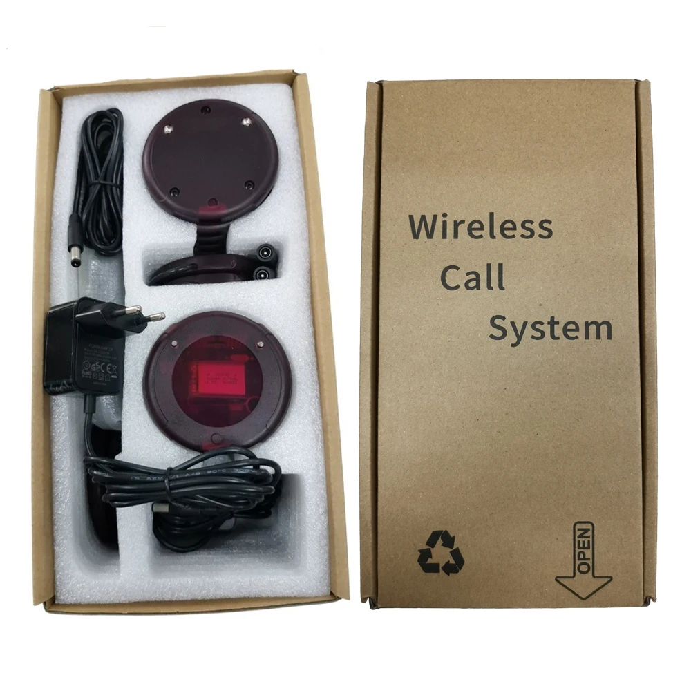 Free Logo Cafe Rechargeable Buzzer 20 Waterproof Vibrator Waiter Paging ...