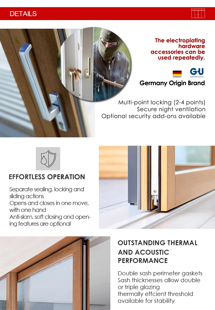 High Quality NFRC Certified Entrance Door - Double Glaze