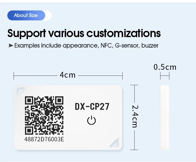 DX-Smart Wireless Eddystone Mini iBeacon Bluetooth Beacon Tracker, IP67 ...