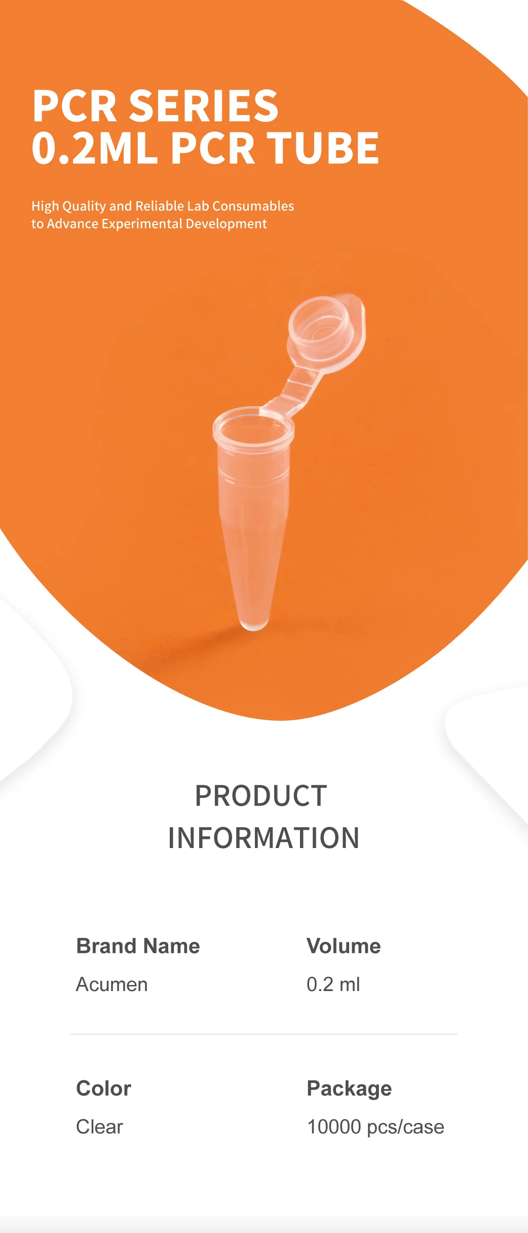 0.2ml Microcentrifuge Tubes With Snap Cap, Disposable Micro Centrifuge ...