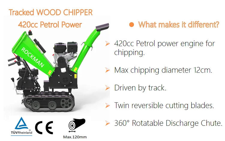 Tracked Crawler Multifunctional Chipper Used Wood Branch Chipper ...