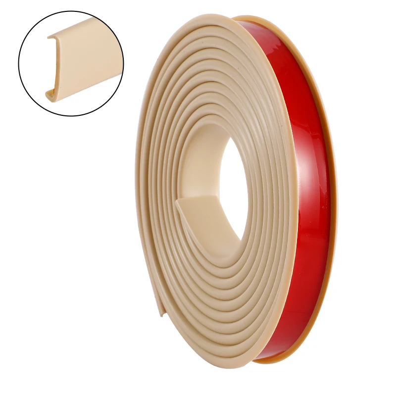 U-shaped Plastic Cabinet Molding Edging Channel Metal Tile PVC U Edge ...